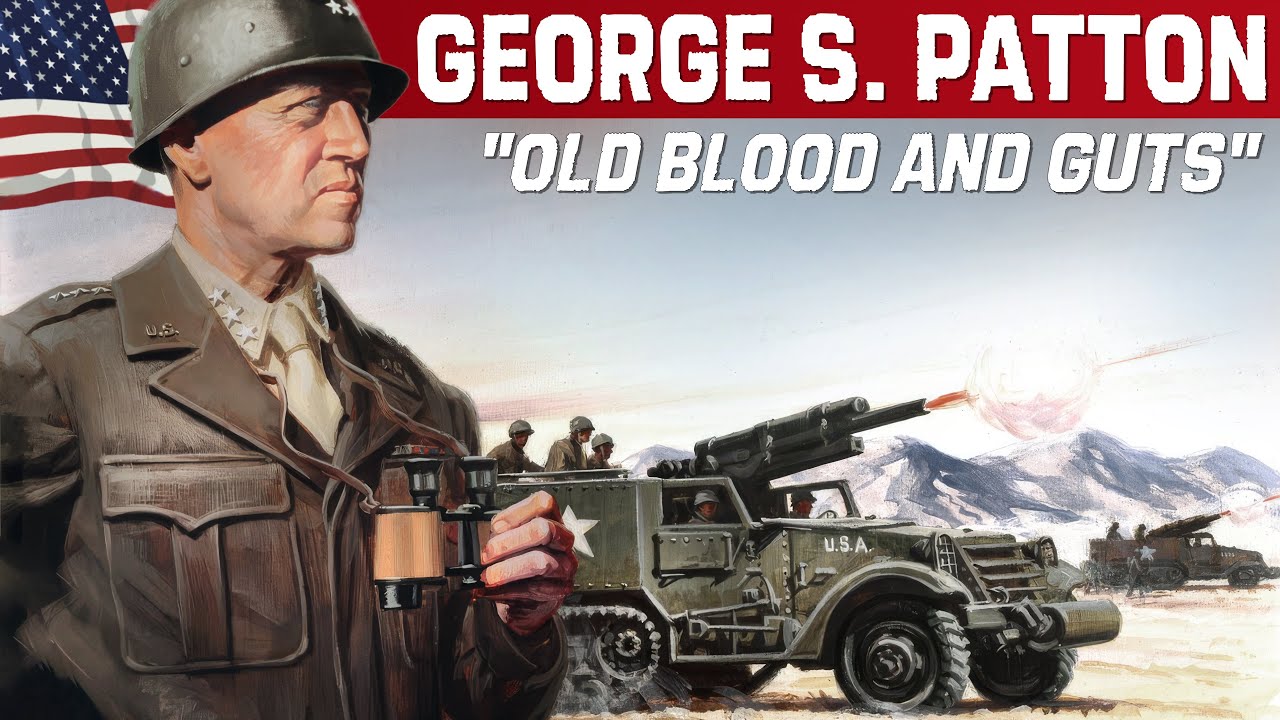 General George S. Patton: "Old Blood And Guts". Upscaled Original ...
