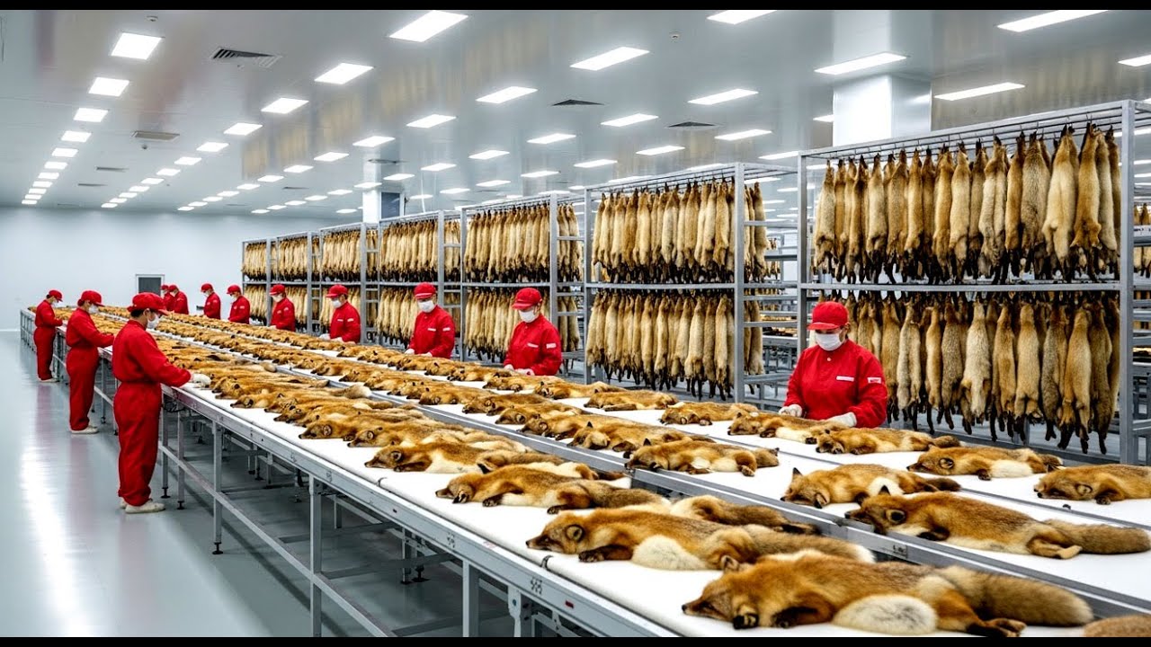 Full Process From Raising Foxes for Fur to Producing High-Quality Fox ...