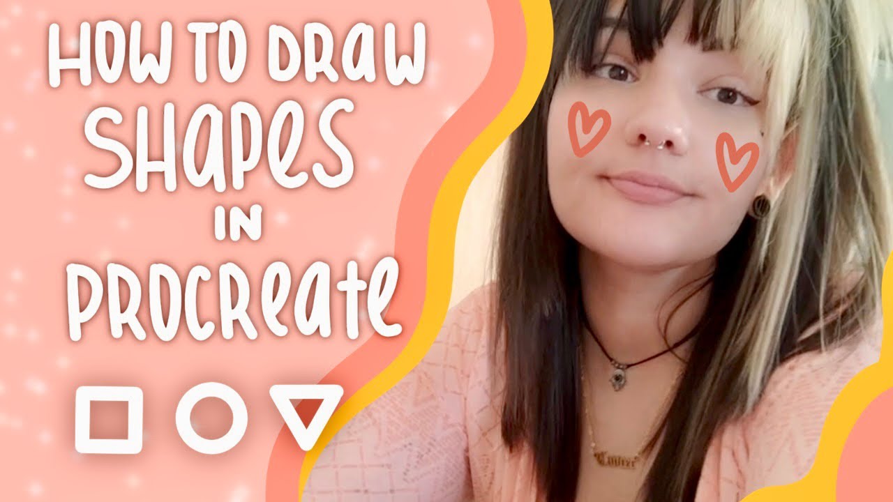 QUICK PROCREATE TUTORIAL FOR BEGINNERS ️ How to draw shapes in ...