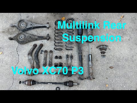 Rear suspension teardown on Volvo XC70 P3. Part 1 of 2.  All will be new!