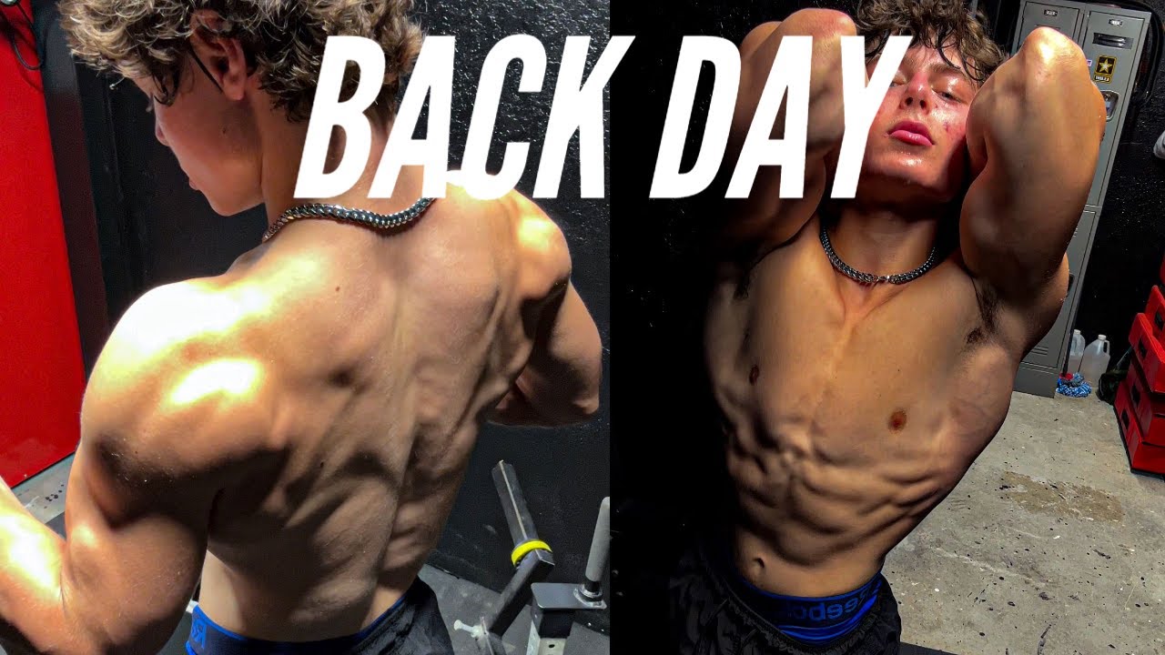 FULL BACK DAY AND DEADLIFT PR!!😯 - YouTube