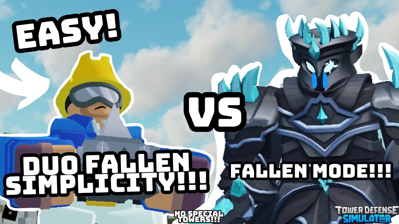 Easily Duo Fallen Simplicity | No Special Towers | PLS DONATE Farm Skin ...