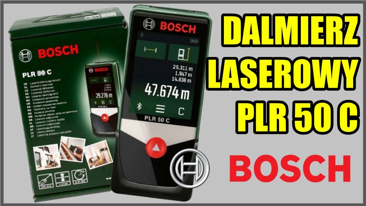 Dalmierz laserowy PLR 50 C BOSCH .Prezentacja oraz objaśnienie funkcji ...