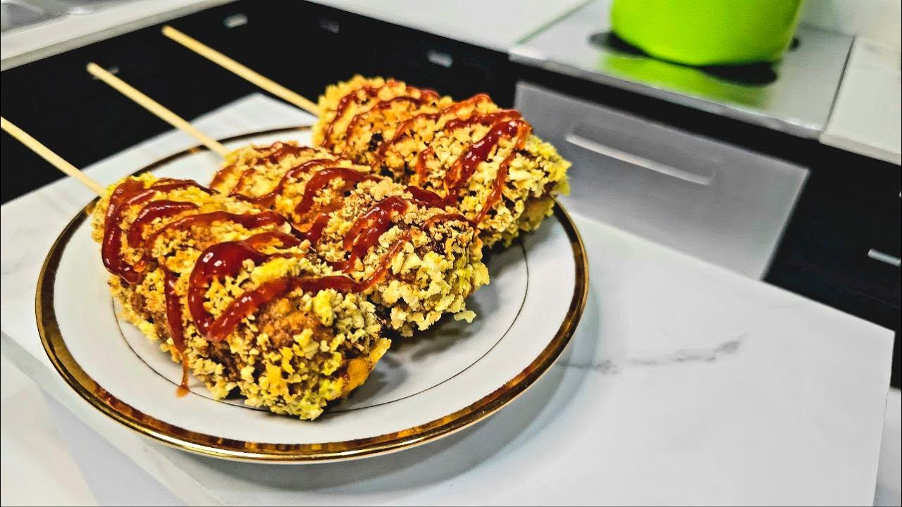 Crispy Mini Hot Dog Sticks | Let's make a very simple and so delicious ...