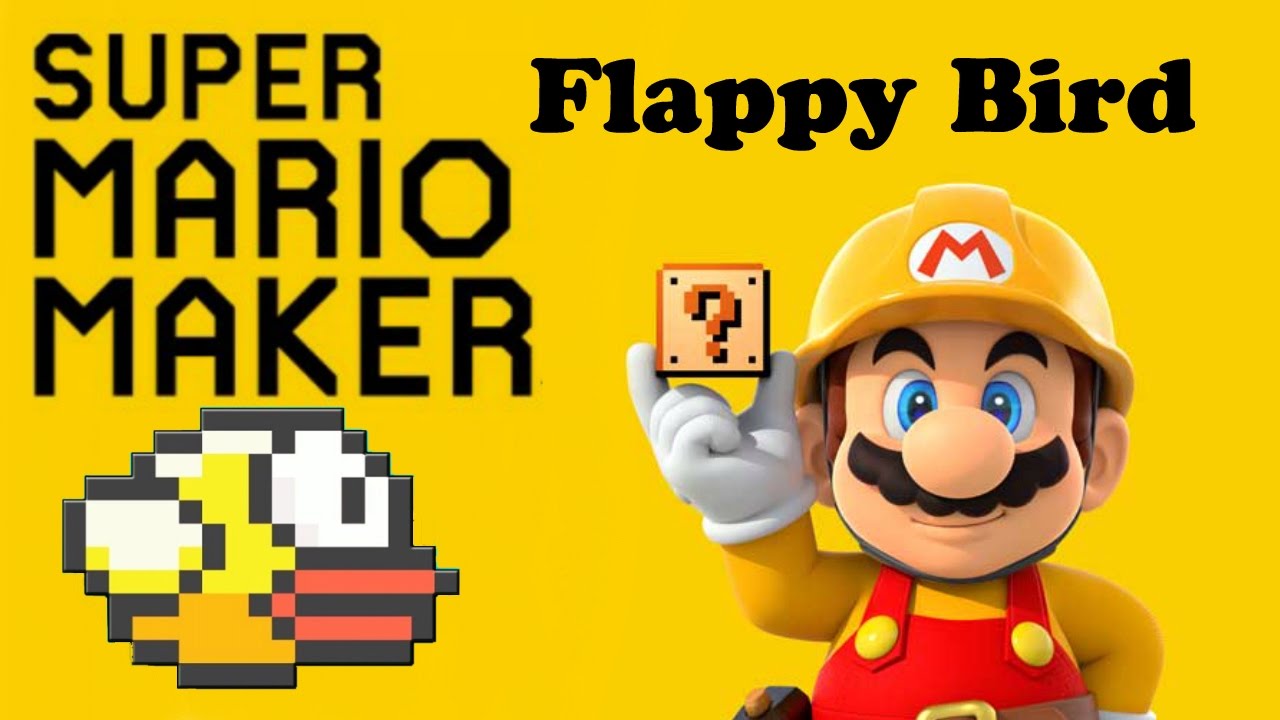 Super Mario Maker: Flappy Mario (Flappy Bird Stage) - YouTube