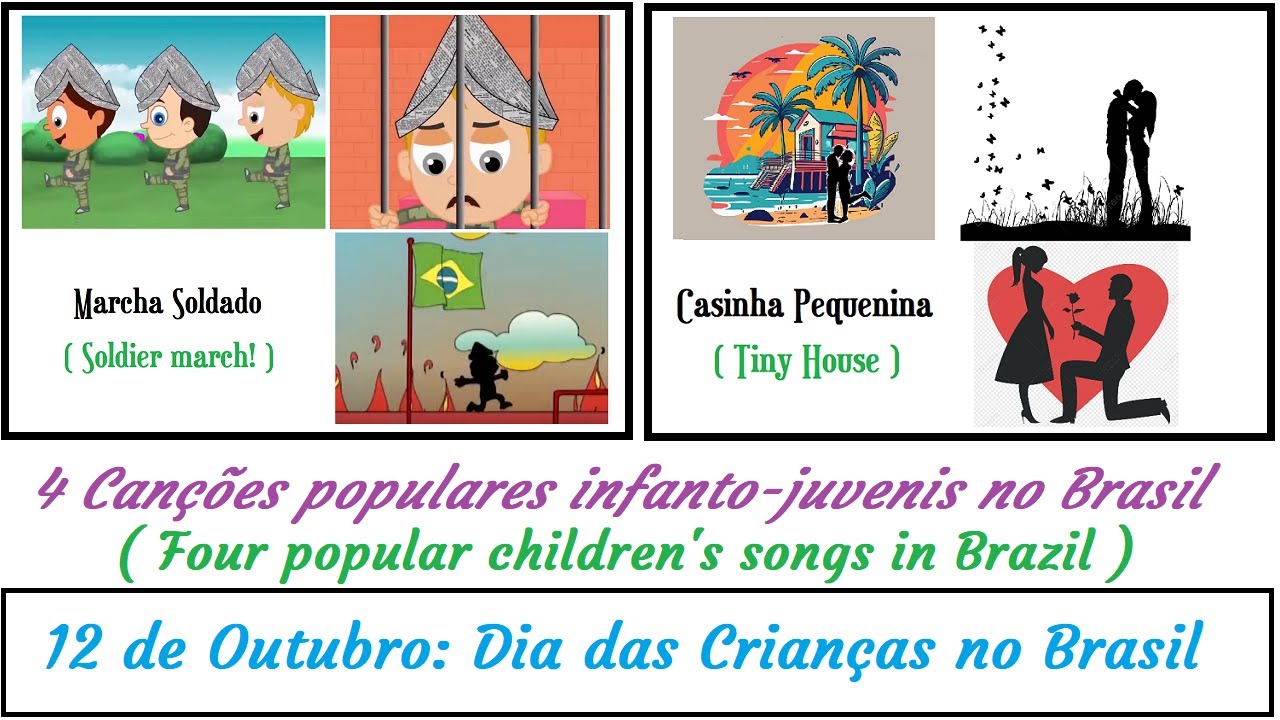 4 canções Infantis que você conhece! BR - Semana das Crianças - YouTube