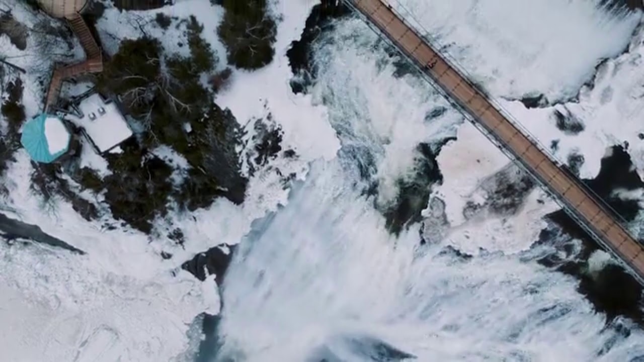 Drone Over Waterfall | Copyright Free Video Footage - YouTube