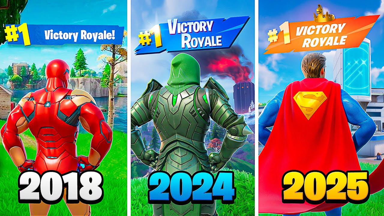 Winning in *EVERY* Superhero Season in Fortnite! - YouTube