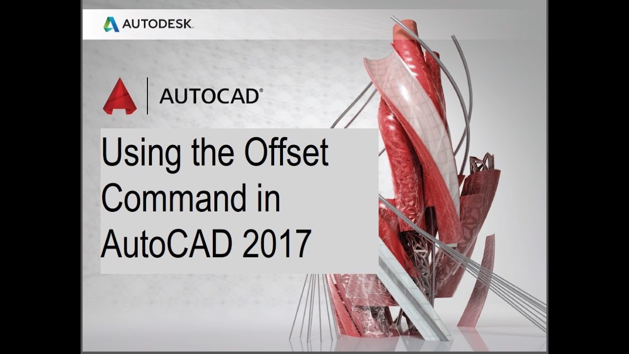How To Using The Offset Command In Autocad 2017 Youtube
