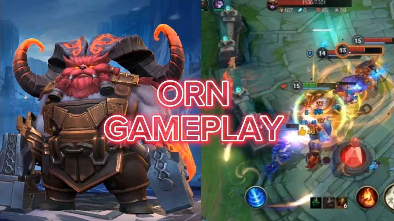 WİLD RİFT: ORN GAMEPLAY NEW CHAMPİON 1V5 ORN ÇOK GÜÇLÜ #leagueoflegends ...