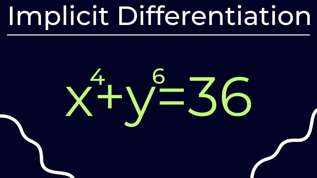 How To Use Implicit Differentiation to Find Derivatives in Calculus 1 Made Easy With Examples ...