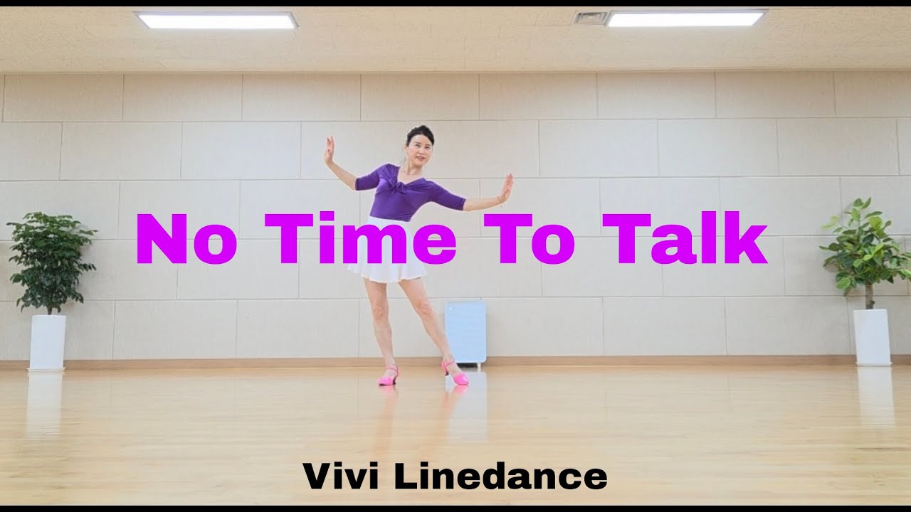 [중급] No Time To Talk - Line Dance | 노타임투톡 | Intermediate | 비비라인댄스 - YouTube