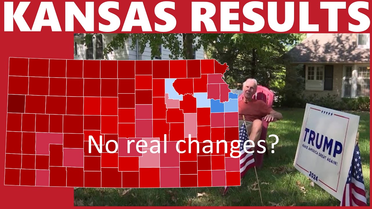2024 KANSAS RESULTS | Trump Wins Kansas, but no real changes exist ...