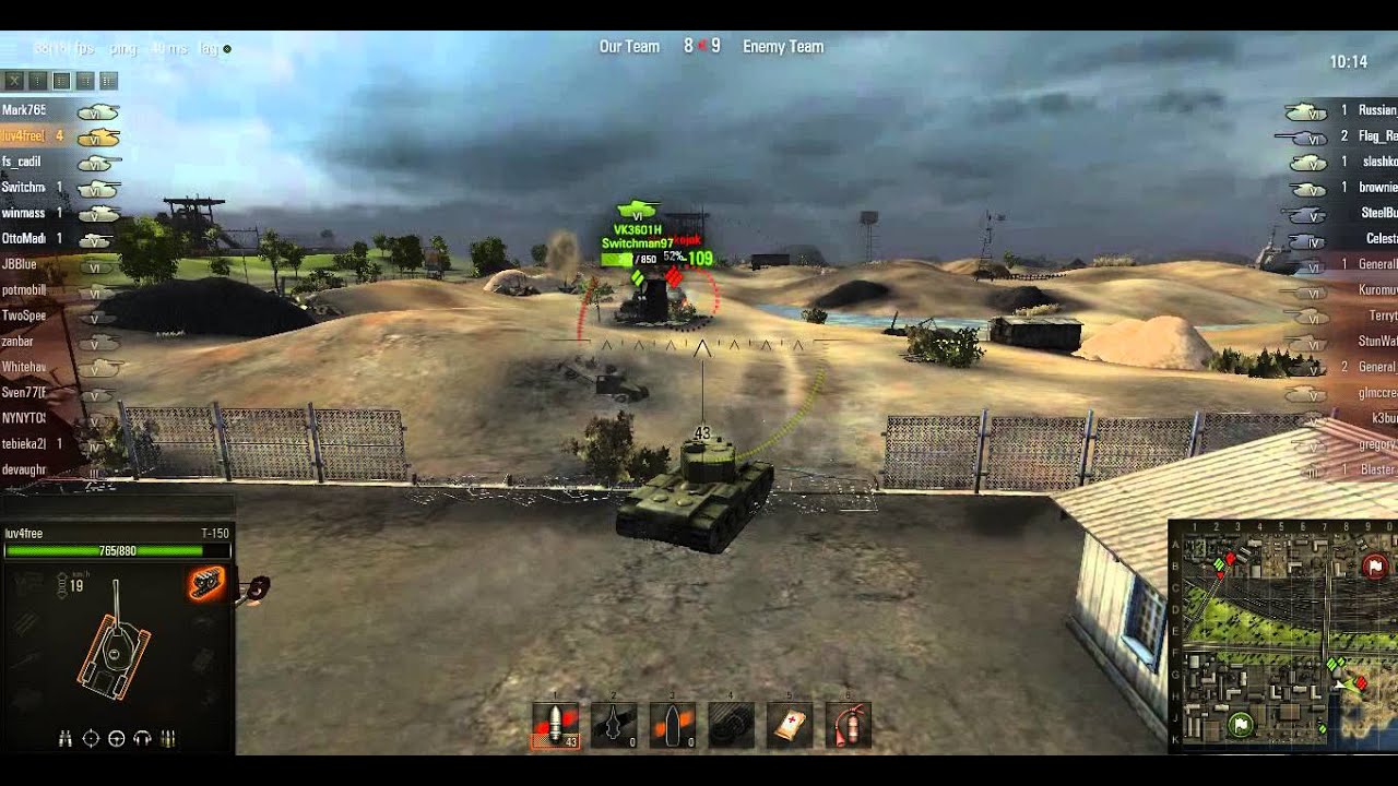 World of Tanks. T-150 is overpowered - YouTube