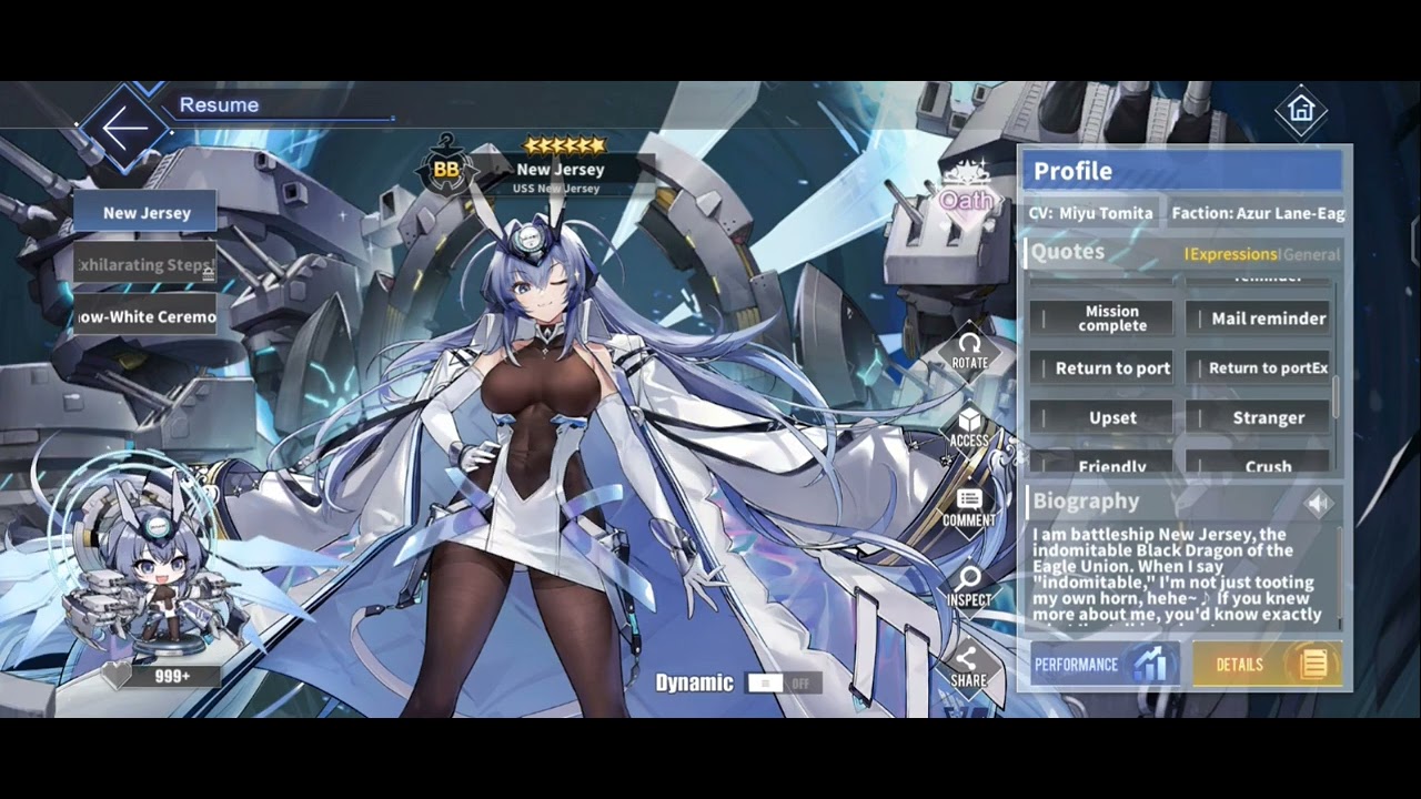 Azur lane New Jersey Voice line - YouTube
