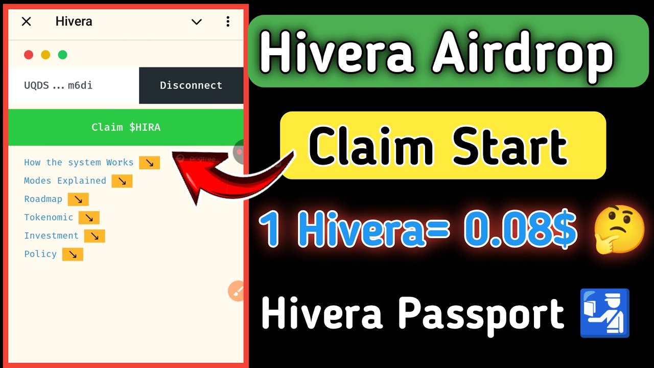 How To Claim Hivera Airdrop Token _ Hivera Airdrop Latest Update - YouTube