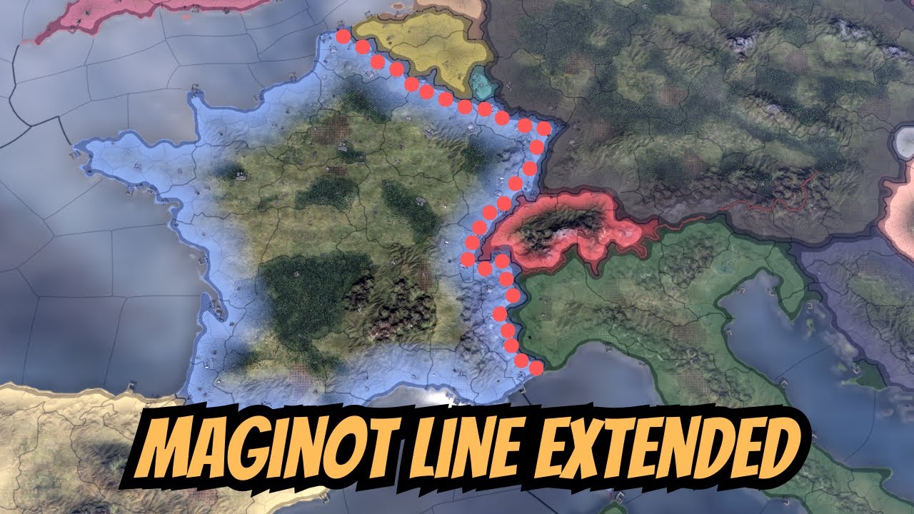 What If The Maginot Line Was Longer? | HOI4 Timelapse - YouTube