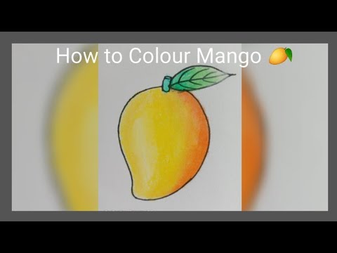 How to Colour Mango🥭Part-2// Colour Shading With Oil pastel// for ...