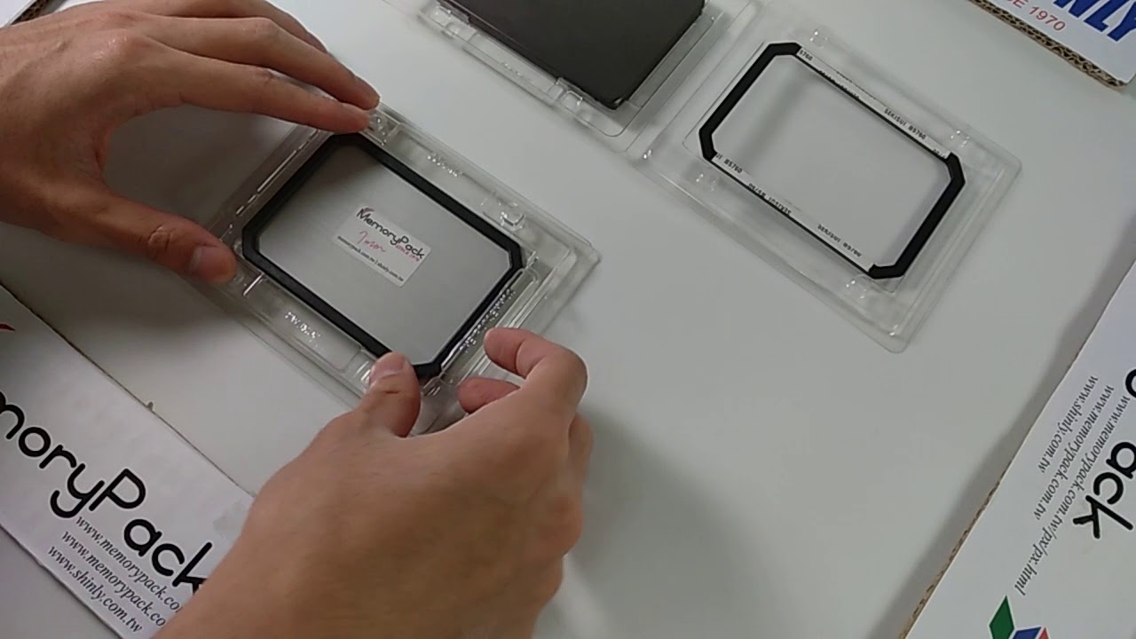 SSD spacer in ssd packaging clamshell plastic box ( MPK-SSD2.5B ) - YouTube