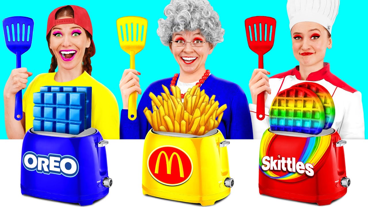 मैं बनाम दादी कुकिंग चैलेंज | पागल चुनौती KiKi Challenge - YouTube