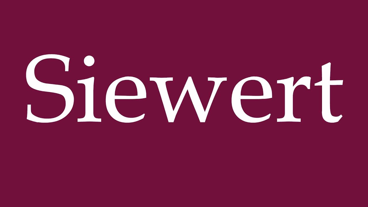 How to Pronounce ''Siewert'' Correctly in German - YouTube