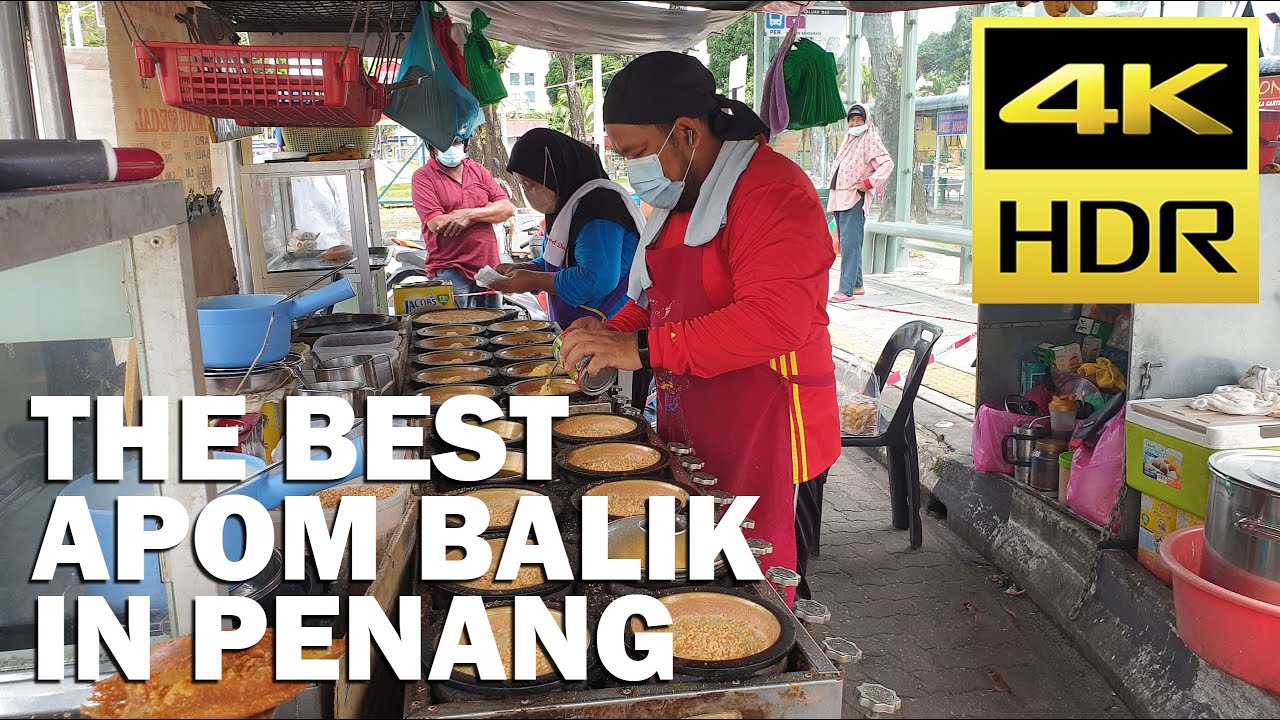 The Best Apom Balik in Penang! Apom Balik Astaka Stadium! [4K HDR ...