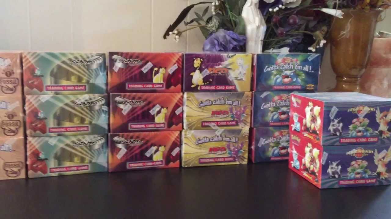 Sealed Pokemon Booster Box Collection (21 booster boxes). - YouTube