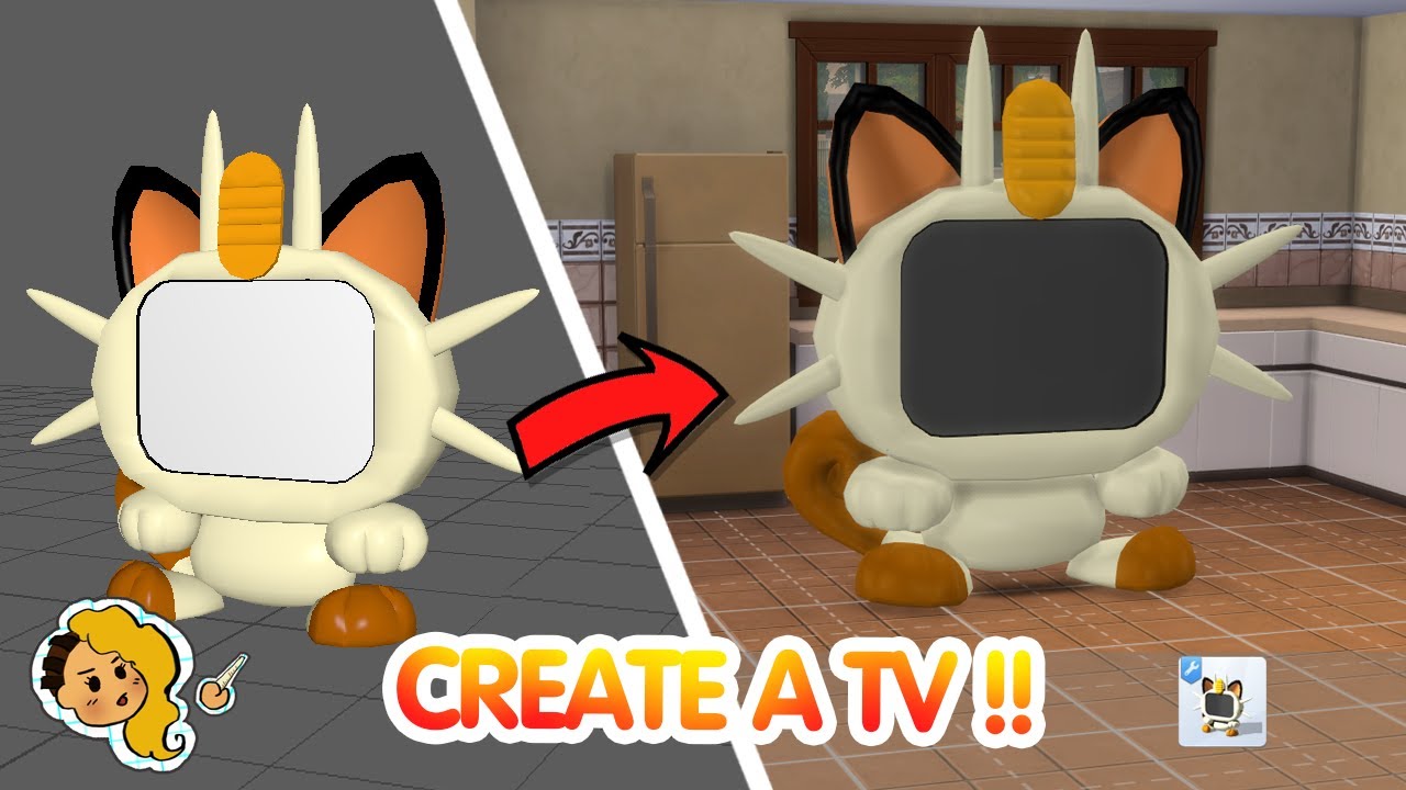 How to Make a TV in The sims 4 FAST and EASY - YouTube