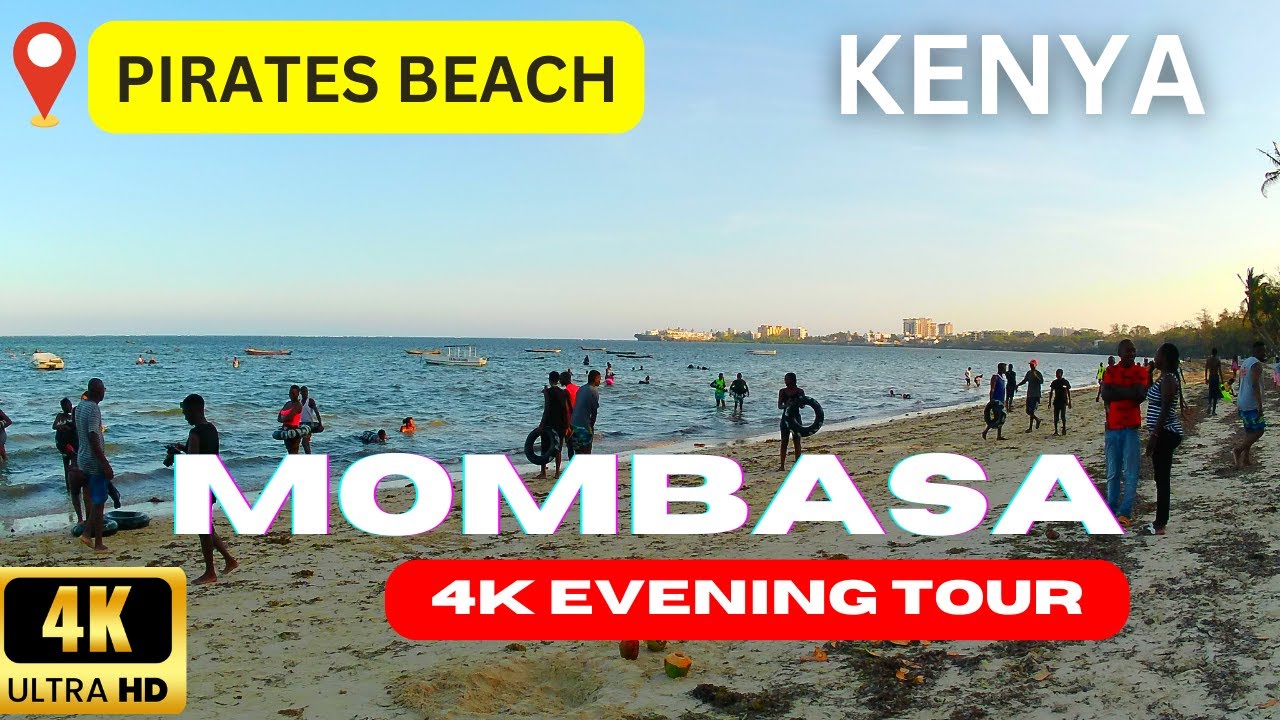 [4K] Exploring the Beaches of Mombasa, Kenya - An Evening Stroll - YouTube