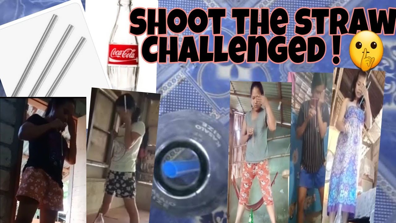 Shoot the straw challenged - YouTube