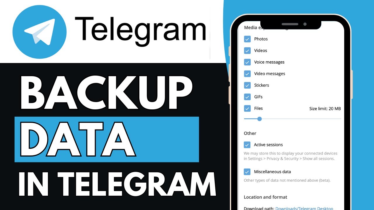 How to Backup Data in Telegram | How to Backup Telegram Chat - YouTube