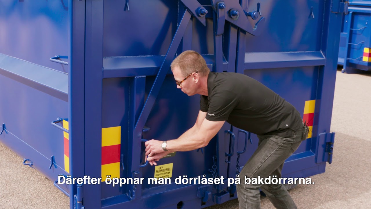 ILAB Container- Säkerhetslås på lastväxlarflak - YouTube