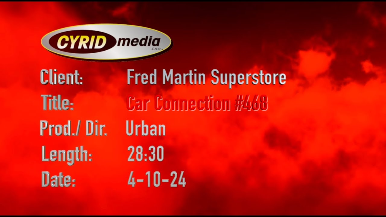 Fred Martin Superstore's Car Connection Episode #468 - YouTube