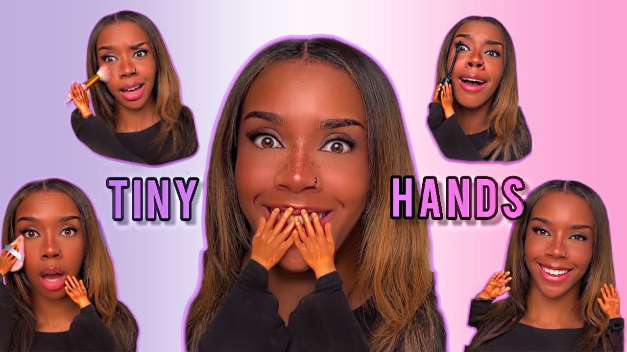 TINY HANDS MAKEUP CHALLENGE… THE HARDEST CHALLENGE EVER! - YouTube