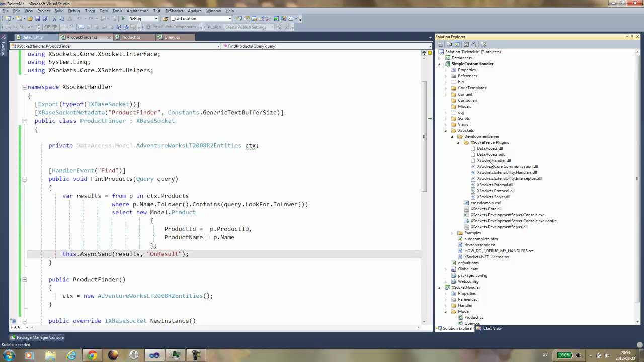 Xsocketsnet Build Custom Websocket Handlers Youtube