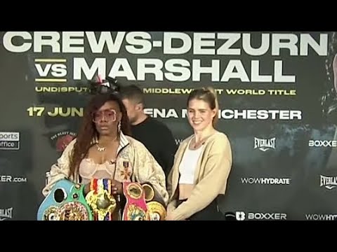 Franchon Cruz-Dezurn vs Savannah Marshall Pre-fight 🥊🥊🗽🌎 😂😂Press ...