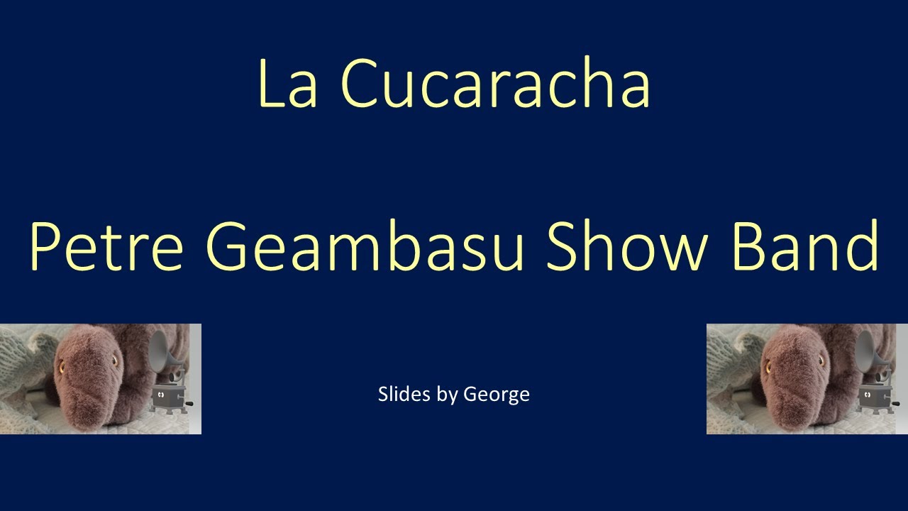 Petre Geambasu Show Band La Cucaracha karaoke - YouTube