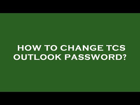 How To Recover Tcs Mail Password