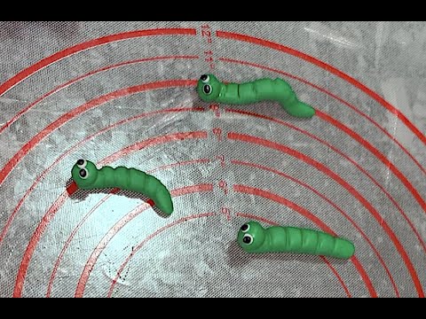 How to make fondant worms | Cake decorations | #shorts - YouTube