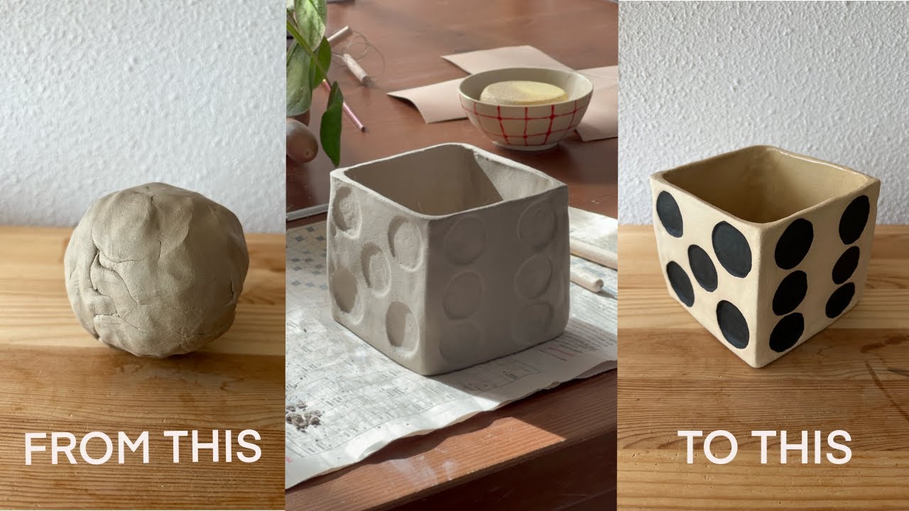 Making a Dice Planter - Clay Artist Diaries - YouTube