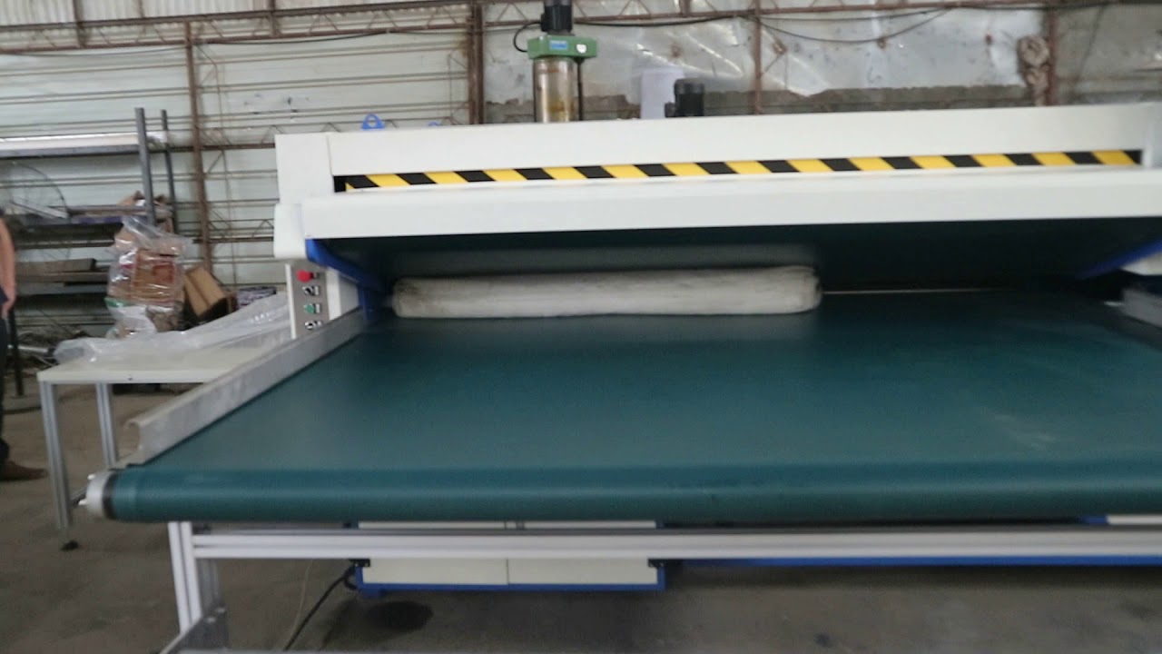 JK R2 Auto mattress rolling machine - YouTube