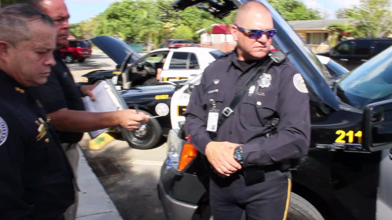 Police Department semi-annual vehicle, equipment inspection. - YouTube