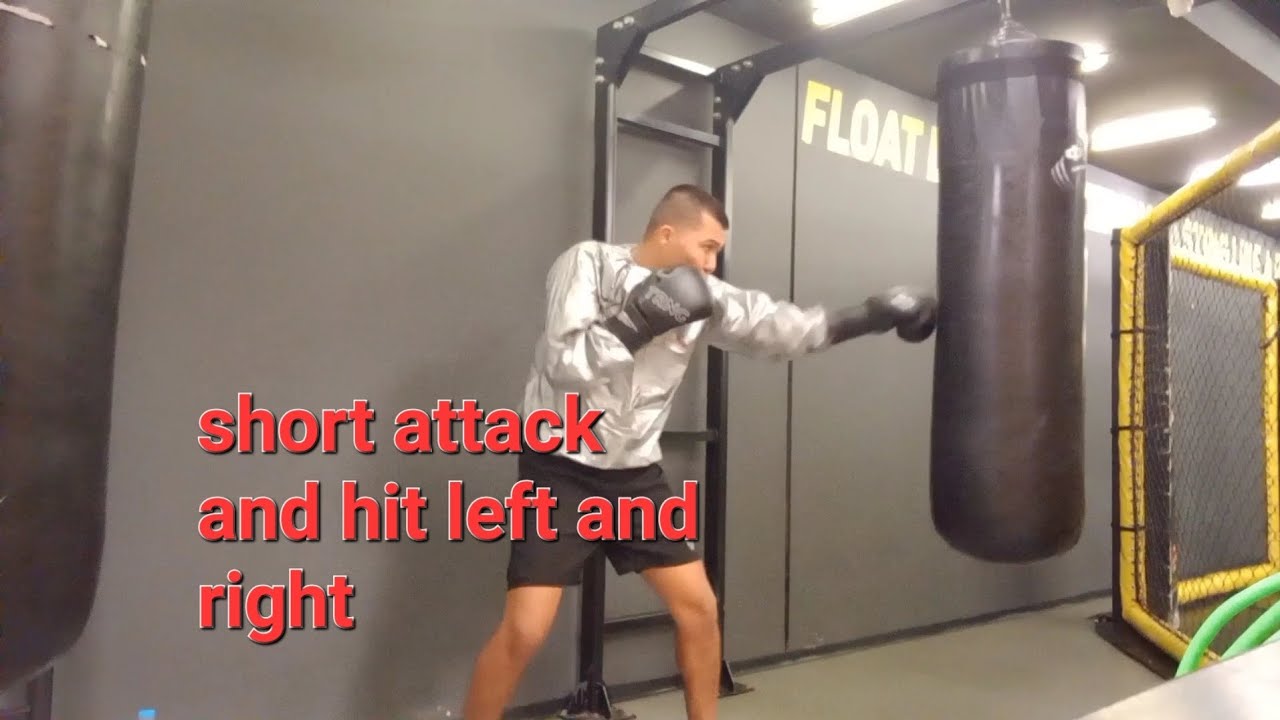 short attack and hit left and right#ufc4 #boxing #boxingpractice #mma # ...