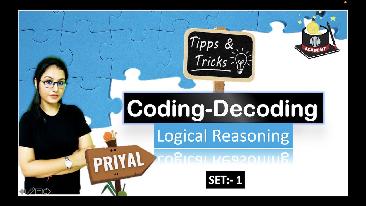 👍🧐coding Decoding 😯 Set 1 Reasoning Csat Ssc Bank Ibps Sbi Mm Academy Priyalpatel