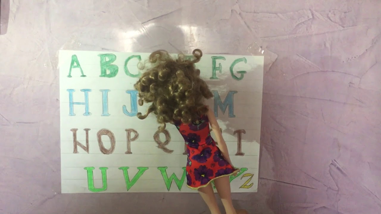 Learn abcd with barbie 🙂 - YouTube
