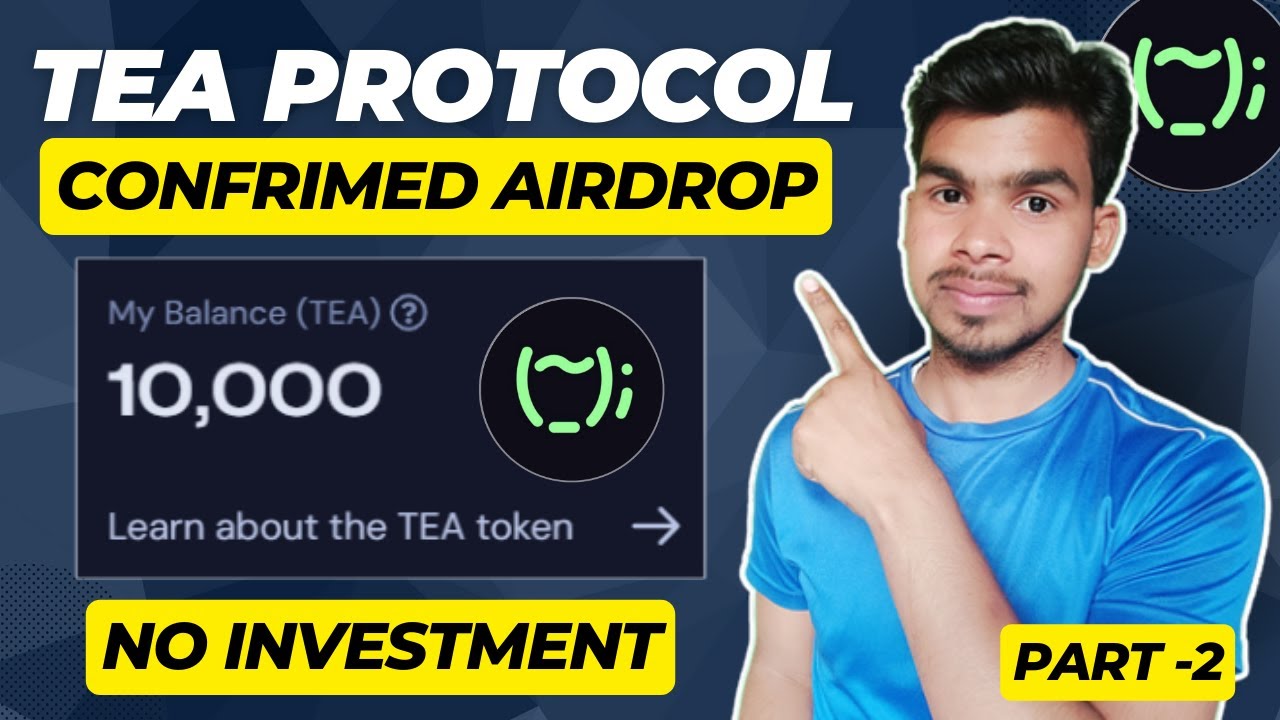 Tea Protocol Testnet Airdrop || Tea Protocol Free Crypto Airdrop Guide ...