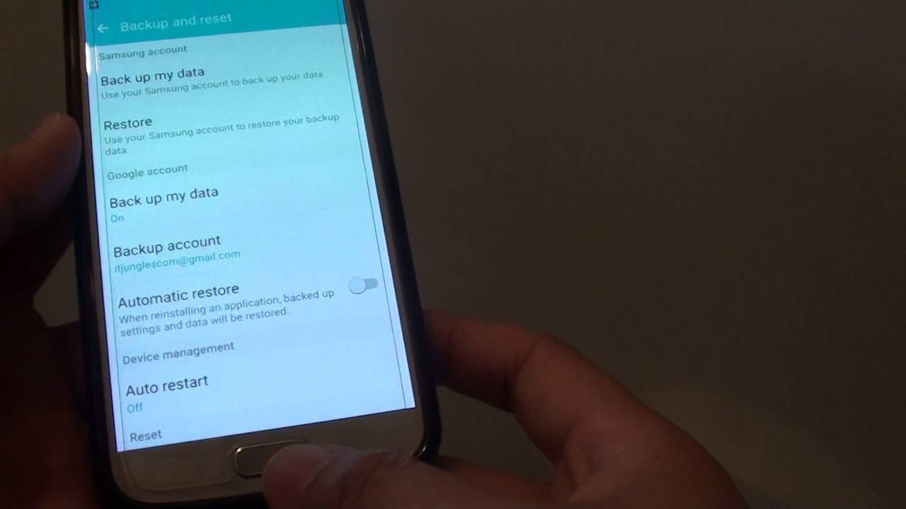 Samsung Galaxy S7: How to Enable / Disable Automatic Restore - YouTube