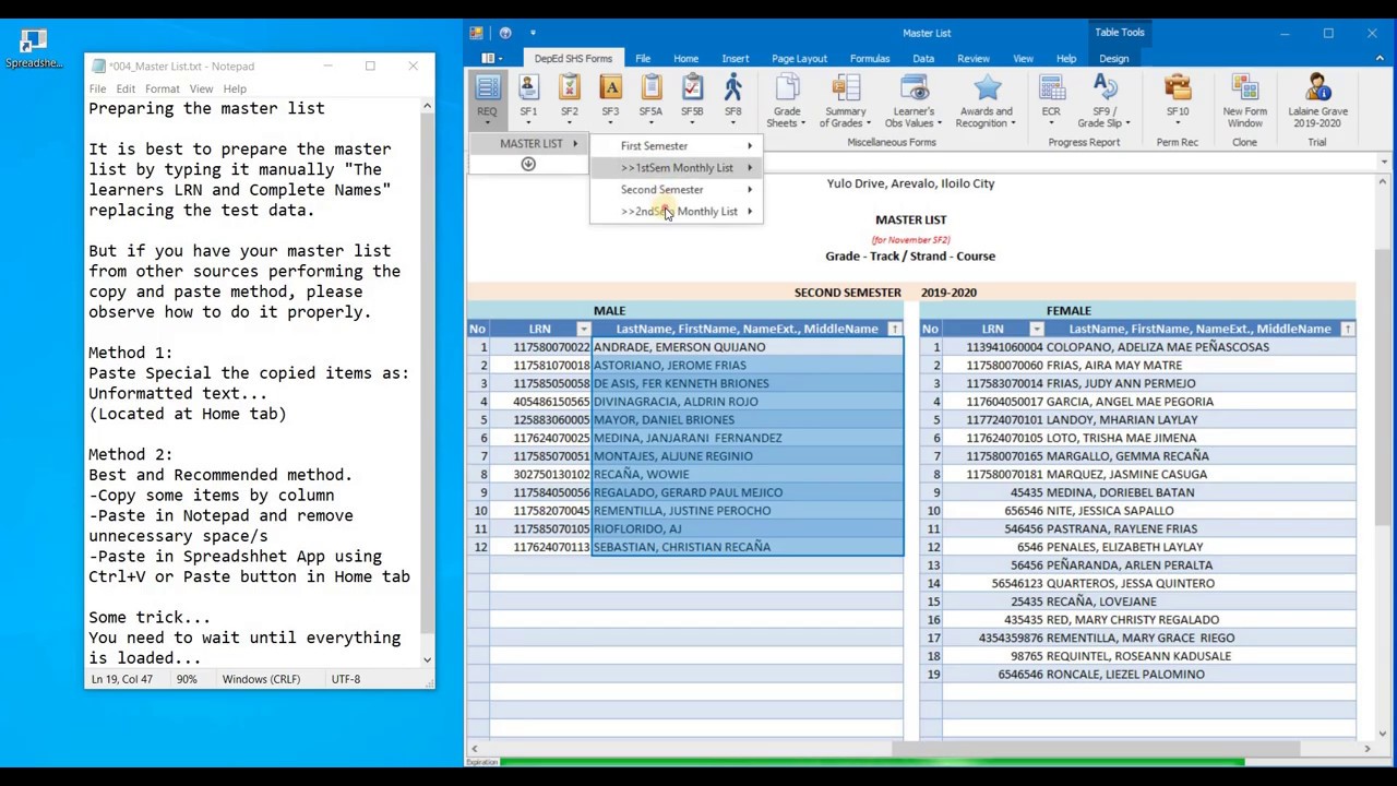 Master List - YouTube