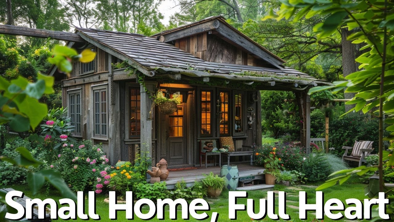 This Tiny Pinewood House Feels Like a Hug from Nature | Peaceful Garden ...