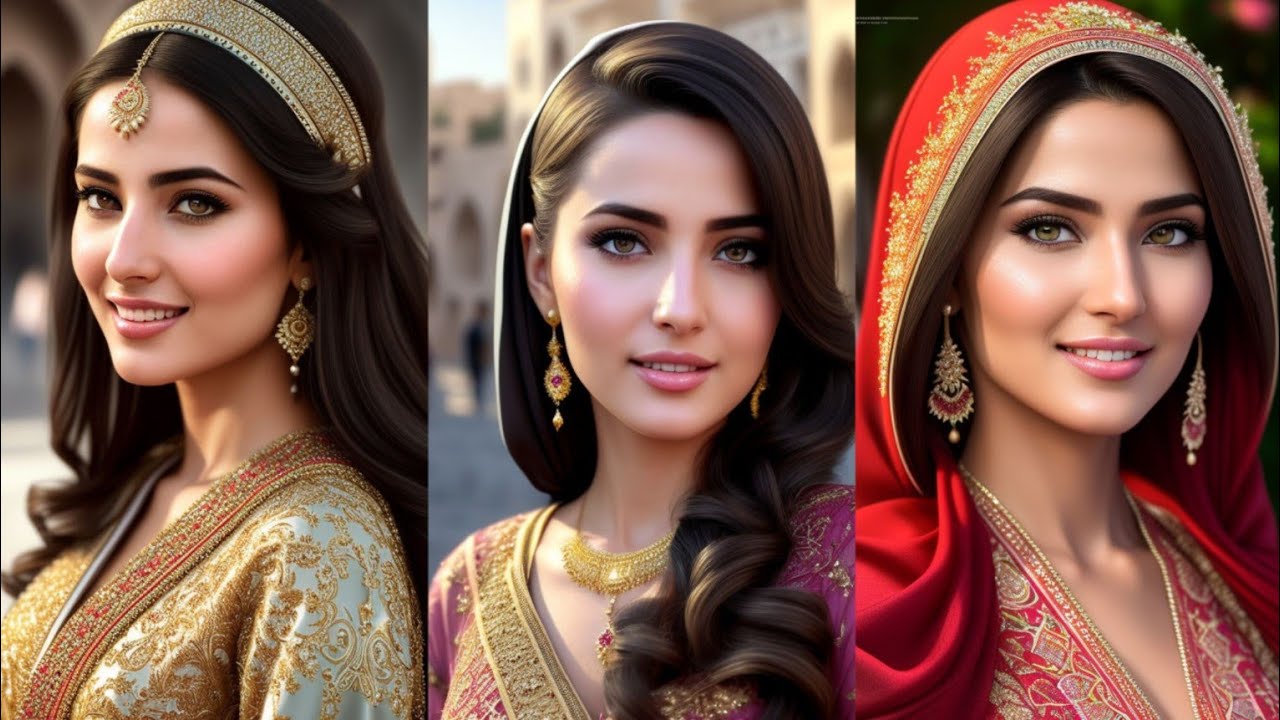 [4K] AI Art Pakistani Lookbook Model AI Pakistani Bride - YouTube